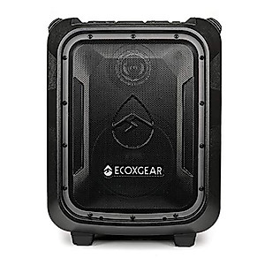 ECOXGEAR EcoBoulder+ GDI-EXBLD810 Rugged Waterproof Floating Portable Bluetooth Wireless 100 Watt Speaker and PA System (Gray)