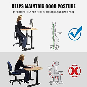 Eognyzie Adjustable Saddle Stool Chairs with Back Support Ergonomic Rolling Esthetician Seat for Salon Tattoo Shop Spa Home Dentist Clinic