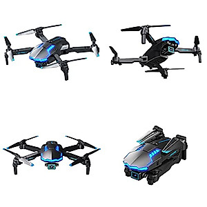 Foldable Drones with Camera for Adults 4K 1080P Ultra HD Dual Camera Beginners FPV Camera Remote Control Toy Headless Mode One Button Start Speed Adjustment