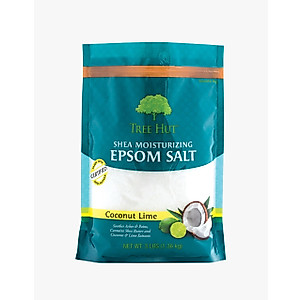 Tree Hut Shea Moisturizing Epsom Salt Coconut Lime, 3Ibs, Ultra Hydrating Epsom for Nourishing Essential Body Care