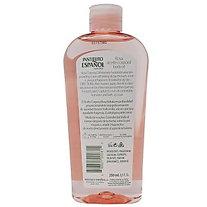 Instituto Español Rosa Body Oil, Smoothness for your Skin, 2-Pack, 8.5 FL Oz each, 2 Bottles