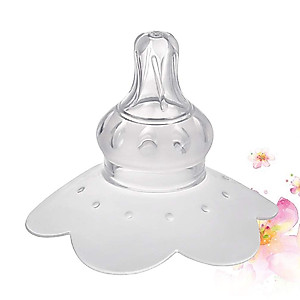 EXCEART 1 Pair Breastfeeding Nipple Shield Nipple Protector for Breastfeed with Latch Difficulties Or Flat Or Inverted Nipples