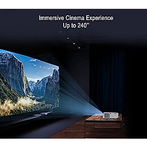 MECOOL KP1 FHD Smart Projector Android 11 Video Projector 700 ANSI Lumens Native 1080P, 240" Display, 2.4G/5G WiFi and Chromecast, UHD Video Home Theater TV Projector