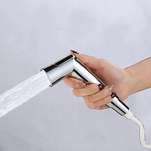 Gadpiparty 1 Set Toilet Sprayer Airbrush Hose Lip Gloss Kit Spray Pal Diaper Bidet Hand Bidet Sprayer Kit Hot and Cold Hand Held Bidet Shower Head Kit Handheld Sprayer Kit Silver Copper