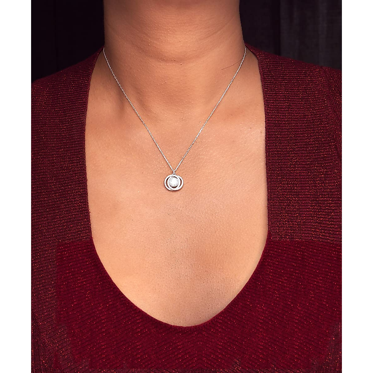 First Communion Gift, Holy Trinity Blessing, Christian Necklaces for Women, Confirmation Gift, Sterling Silver Christian Jewelry, Three Circle Necklace, Easter Present