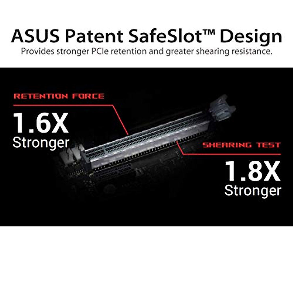 ASUS ROG STRIX Riser Cable PCI-E 3.0 x16 High Speed Flexible Extender Card Extension Port, 90 Degree Adapter (240 mm)