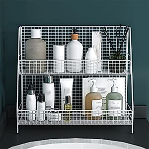 SLNFXC Storage Rack Toilet Bathroom Washstand Shelf Multi-Layer Desktop Pool Gap Bracket
