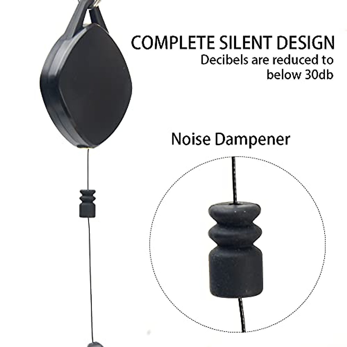 CALIDAKA VR Cable Management 3Packs Retractable Ceiling Pulley System Compatible with Oculu-s Rift S/Ps Vr/Viv E for Oculu-s Ques-t 2 VR Accessories with 360° Rotations Noise-Free