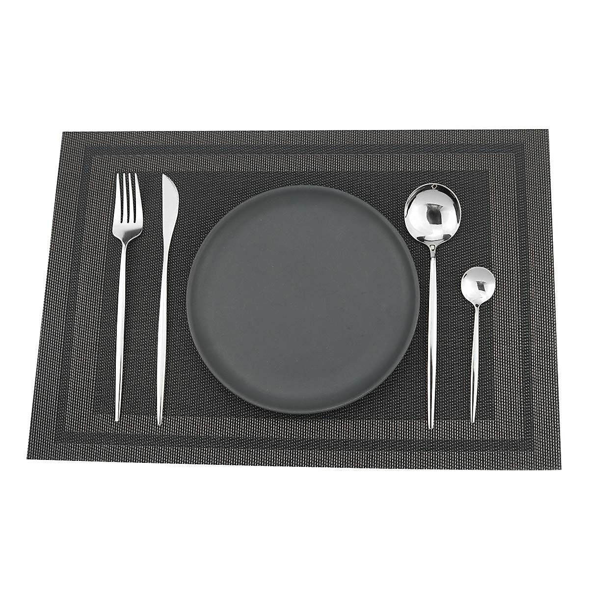 Gugrida 24-Piece Silverware Set - 18/10 Stainless Steel Reusable Utensils Forks Spoons Knives Set, Mirror Polished Cutlery Flatware Set, Great for Family Gatherings & Daily Use (6 set, Silver)