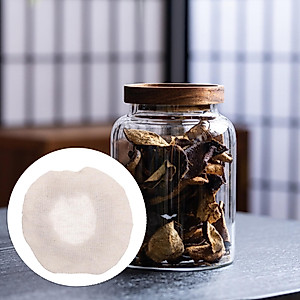 Reusable Cloth Jar Covers Mason Jar Lids Elastic Protective Caps Fits Multiple Jar Sizes Household Kitchen Use