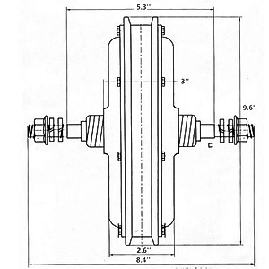 26" Electric Bicycle Rear Wheel E-Bike Conversion Kit 48V 1000W Bicycle Cycle E-Bike Powerful Hub Motor Kit LCD with Intelligent Controller and PAS System for Road Bike (26'' 48V 1000W with LCD)