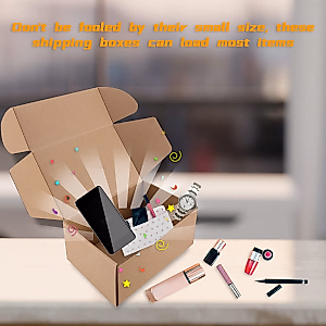 Shipping Boxes,9" x 6" x 4" Which is Anti-Impact Come with Exquisite Sealing Label.Suitable E-Commerce Packaging, Shipping Packaging.
