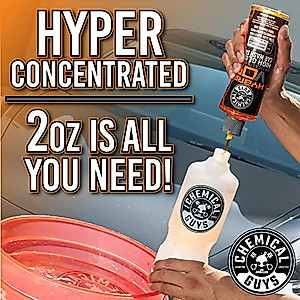 Chemical Guys CWS_808_16 Hybrid Foaming High Gloss Car Wash Soap (Works with Foam Cannons, Foam Guns or Bucket Washes) Safe for Cars, Trucks, Motorcycles, RVs & More, 16 fl oz, Orange Scent