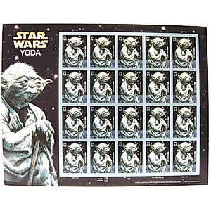 Star Wars Yoda Collectible Sheet of 20 X 41 Cent Stamps Scott 4205