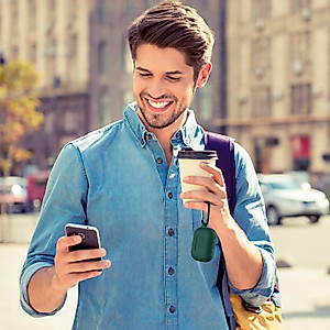 Lerobo for Airpods Pro 2nd Generation Case with Keychain & Lanyard Accessories for Airpod Pro Case Cover, Full Protective Silicone Skin for Apple Airpods Pro 2 Case, [Front LED Visible] Dark Green