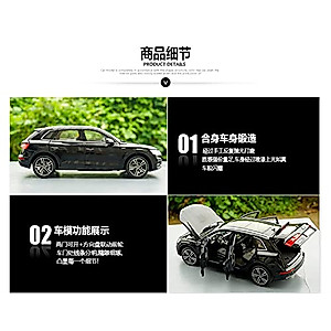 Models Vehicle Replica Car 1 18 Fit for Audi Q5L SUV Simulation Car Model Metal Diecast Minicar Scale Model Collectibles Souvenir Collectible Gift 2023 2024 (Color : White)