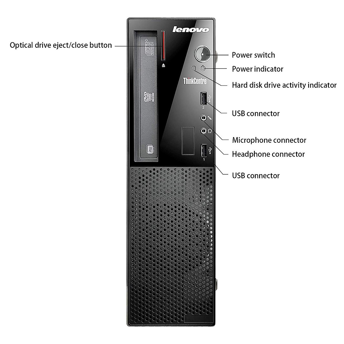 Lenovo ThinkCentre E73 Small Form Factor Desktop PC, Intel Core i3 4130 3.4GHz, 8G DDR3, 256G SSD, WiFi, BT 4.0, DVD, Windows 10 64-Multi-Language Support English/Spanish/French(Renewed)