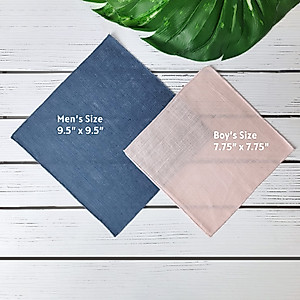 Spring Notion Linen Blend Pocket Squares for Men, Sage