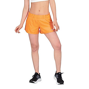 New Balance Women's Impact Run 3 Inch Short, Vibrant Orange, Small