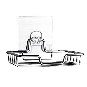 iminfit Stainless Steel Bathroom Corner Shower Shelf Wrought Iron Shampoo Storage Rack Holder With Suction Cup Bathroom Accessories