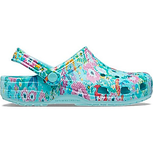 Crocs Unisex Classic Disney x Vera Bradley Little Mermaid Clogs, Pure Water, Numeric_8 US Men