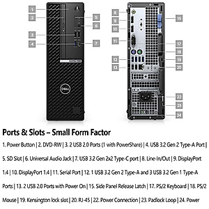 Dell OptiPlex 7000 7090 SFF Small Form Factor Business Desktop Computer, Intel Octa-Core i7-11700 Up to 4.9GHz, 32GB DDR4 RAM, 2TB PCIe SSD, DVDRW, WiFi, Bluetooth, Keyboard & Mouse, Windows 11 Pro