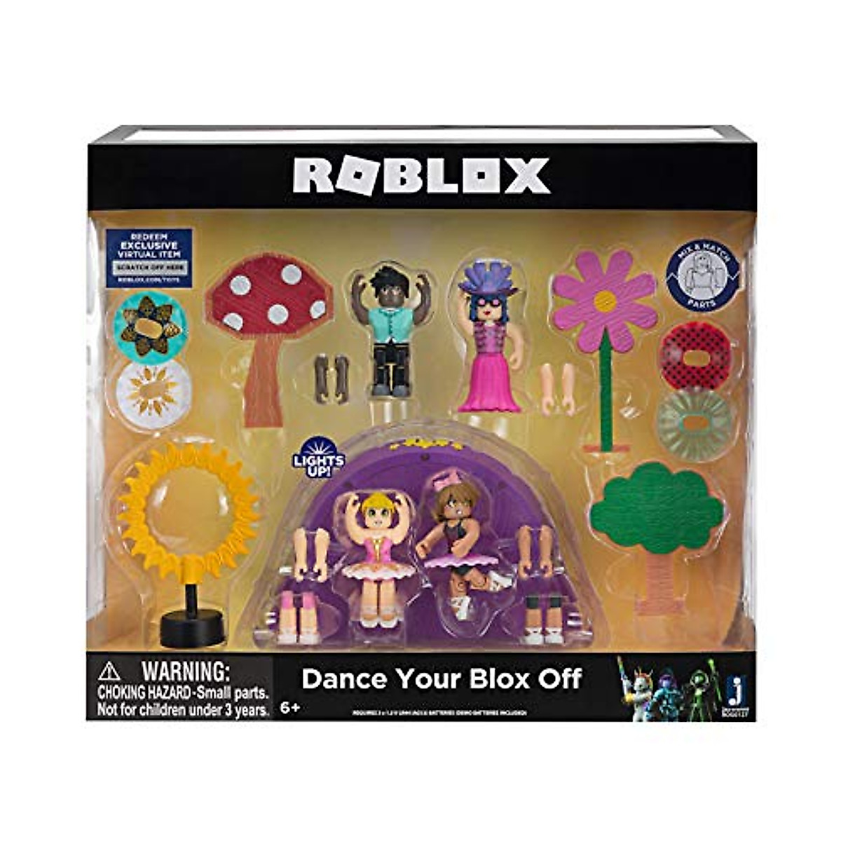 Roblox Celebrity Collection - Dance Your Blox Off Playset [includes Exclusive Virtual Item]- Amazon Exclusive