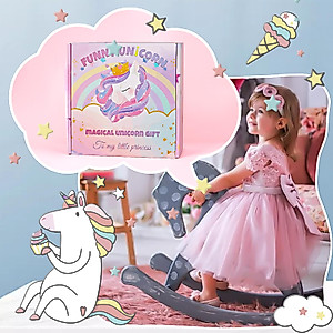 Decostatue Unicorn Gifts for Girls Age 6-8 - 10pcs Birthday Gift Box for 3 4 5 6 7 8 9 10 11 12 Year Old Toddler Girl for Girls with Unicorns Blanket for Teen girl Trendy 2024