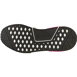 adidas Originals Men's NMD_R1 Primeknit Running Shoe, Utility Grey/Utility Grey/Shock Pink, 12.5