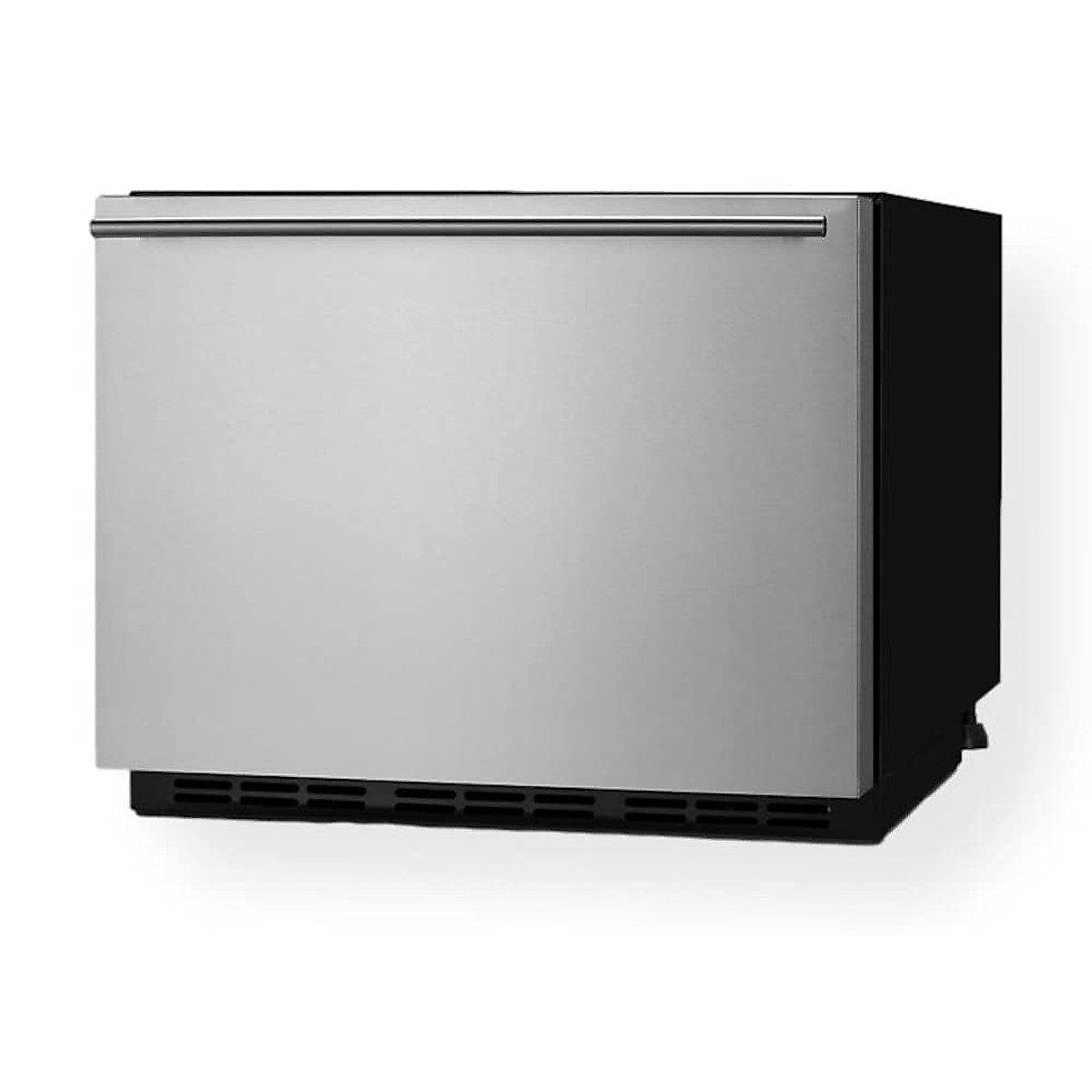 Summit Appliance FF1DSS 21.5" Wide Built-In Drawer Refrigerator, Black Cabinet, Stainless Steel Door, No Frost, 115V
