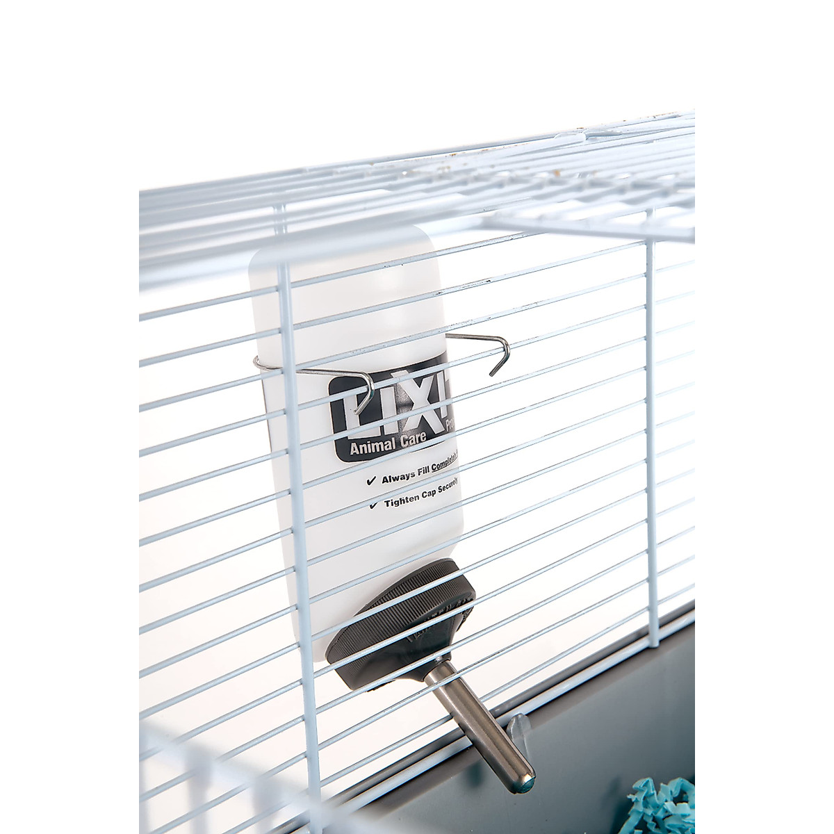 Lixit Wide Mouth BPA-Free Cage Water Bottles for Rabbits, Ferrets, Guinea Pigs, Rats, Chinchillas, Hamsters, Mice, Hedgehogs, Gerbils and Other Small Animals. (Translucent, 8 Ounce Pack of 2)