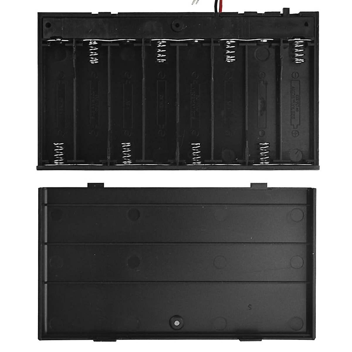 WMYCONGCONG 5 PCS 8 x 1.5V 12V AA Battery Holder Case Box with ON/Off Switch and Leads Wire