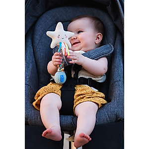 Taf Toys Star Rainstick Rattle, Musical Shake & Rattle Rainmaker Toy, Musical Instrument for Babies and Toddlers for Sensory and Motor Skills Development