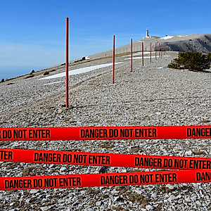 Danger Do Not Enter Tape 2 Pack 3 inch X 1000 feet • Sharp Red with a Bold Black Print for High Visibility • Tear Resistant Design