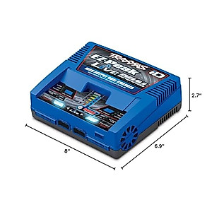 Traxxas EZ Peak Live Dual, 200W Multi-Chemistry Charger with ID, Blue 2973