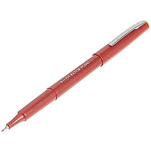 PILOT Razor Point Fine Line Marker Stick Pens, Ultra-Fine Point (0.3mm) Red Ink, 12 Units (11007)