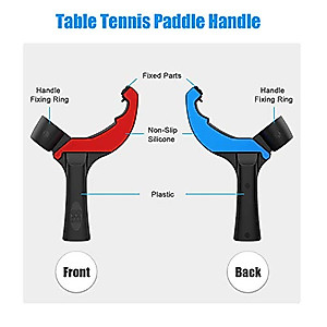 AMVR Table Tennis Paddle Grip Handle for Meta/Oculus Quest 2 Touch Controllers Playing Eleven Table Tennis VR Game