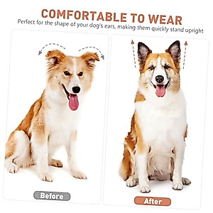 BUGUUYO 4 Sets Dog Ear Erector Puppy Ear Stand up Puppy Fixed Support Dog Ear Posting Greyhound Pet Sticker Puppy Ear Positing Kit Dog Ear Forms Ear Cleaner Dog Ear Stand Support Plastic