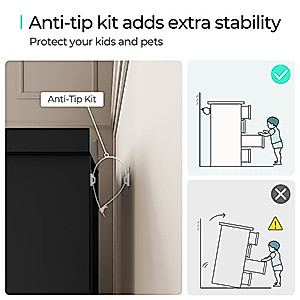 LINSY Home 7 Drawer Dresser, Black Dresser for Bedroom, Wide Nursery Dresser Organizer, Chest of Drawers for Baby,Kids Bedroom