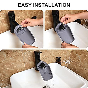 Faucet Extender for Toddlers - 3 Pcs Silicone Kids Sink Extender for Bathroom Spout Bathtub(U Shape)