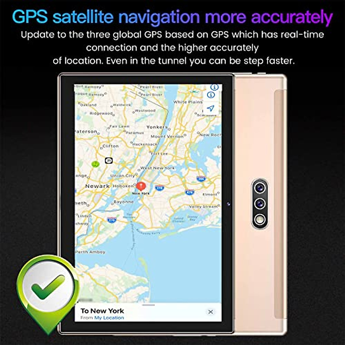 HD Tablet, WiFi Bluetooth Android Voice Call Game Tablet,10 Inch IPS Display Screen,WiFi,2GB RAM+16GB ROM,4000mAh,Android 5.1 System, Gift for Family (Gold)