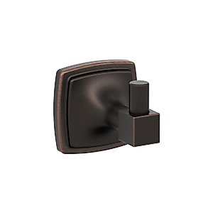 Amerock BH36090ORB | Oil Rubbed Bronze Single Robe Hook | 2-1/4 in. (57 mm) Length Towel Holder | Stature | Towel Hook for Bathroom | Bathroom Hardware | Bath Accessories
