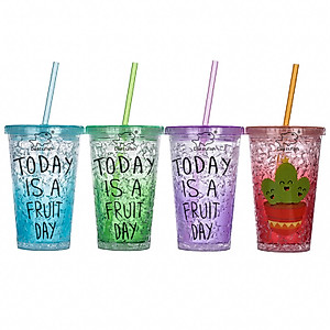 Dakoufish 12 Piece 11 Inch Reusable Plastic Thick Drinking Straws BPA Free Mason Jar Straws Plain Color (11inch,12color)