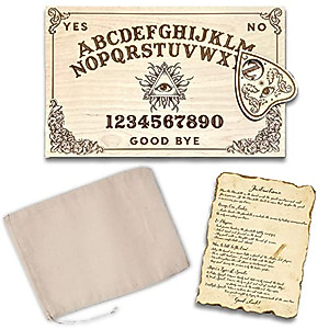 Medium Wooden Spirit Board - Talking Board - Spirit Board - Medium Size 14.5 x 9.2'' Handmade Wooden Premium Quality Board and Planchette