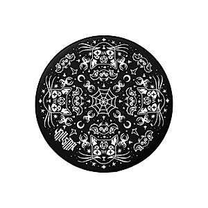 Killstar Spoopy Cute Cat Bat Spider Pentagram Occult Goth Area Rug