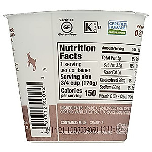 Redwood Hill Goat Milk Yogurt, Vanilla, 6 oz