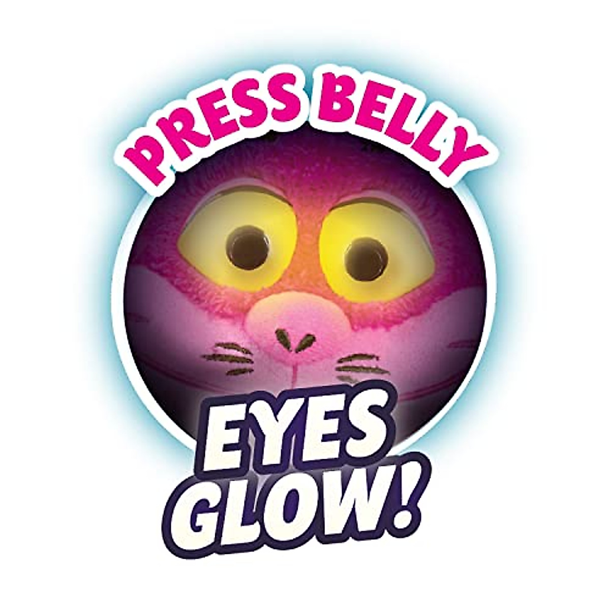 Just Play Disney Junior Alice’s Wonderland Bakery Chat & Glow Cheshire Ca tPlushie Stuffed Animal, Officially Licensed Kids Toys for Ages 3 Up