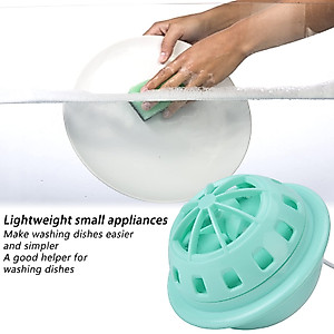 USB Dishwasher, Dish Washing Machine Household Kitchen Supply 15 Minutes Quickly Remove To Dishware Fruit Vegetable(green)