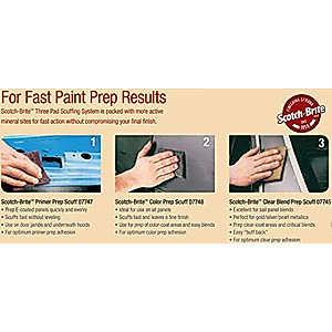 3M Scotch-Brite Primer Prep Scuff 07747, 4-3/4 in x 15 ft