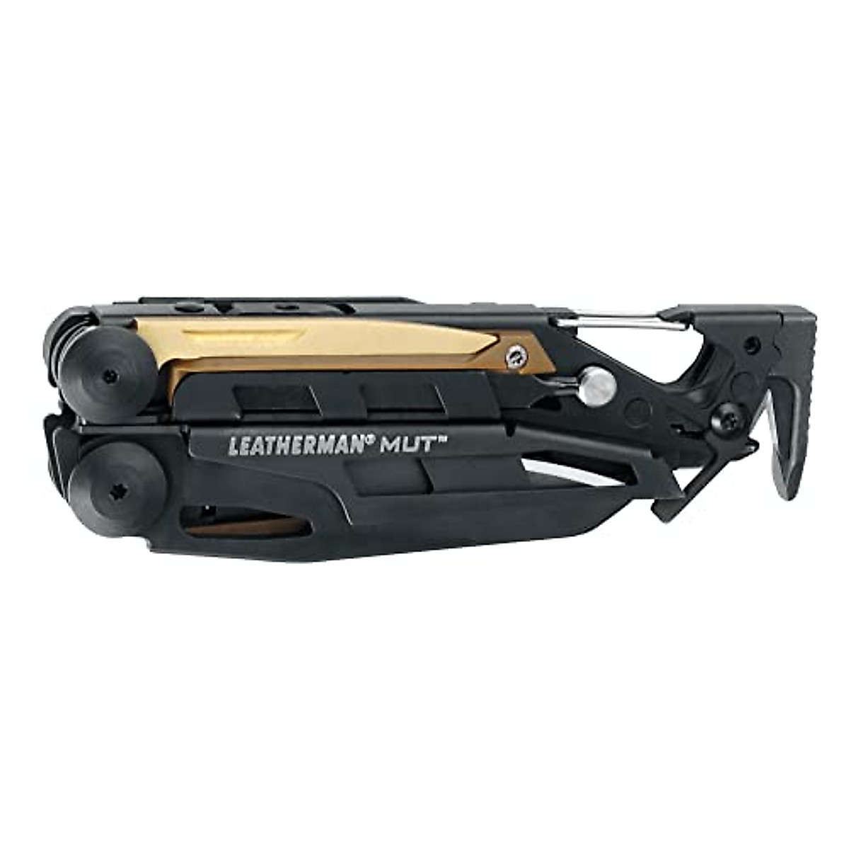 LEATHERMAN, MUT Multitool with Premium Replaceable Wire Cutters and Firearm Tools, Black with MOLLE Black Sheath
